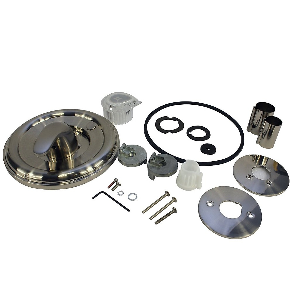 Danco (10002) Universal Moen Trim Kit for Single-Handle Shower Valves, Compatible for Moentrol Series, Brushed Nickel