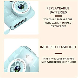 LKYBOA Digital Camera for Kids, Kids Digital Video Camera with 2 Inch Screen and Card for 3-10 Years Boys Girls Gift (Color : C)