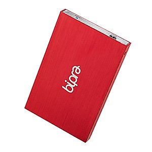 BIPRA B:Drive B3 1TB 1000GB USB 3.0 2.5 inch FAT32 Portable External Hard Drive - Red