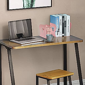 Adjustable Bookends Cute Expandable Book Holder Boook Organizer for Desk Decorative Book Desktop Stand