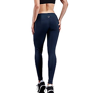 NELEUS 3 Pack Tummy Control High Waist Running Workout Leggings,9017,Black,Grey,Navy Blue,3XL