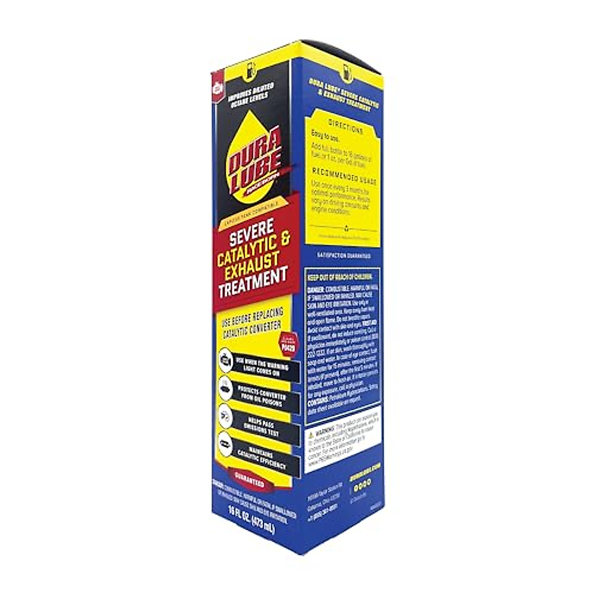 Dura Lube Severe Catalytic and Exhaust Treatment Cleaner Fuel Additive, 16 fl. oz., (PN: HL-402409 PDQ3)