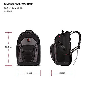 Wenger Luggage Synergy 18-Inch, Black/Grey, 16