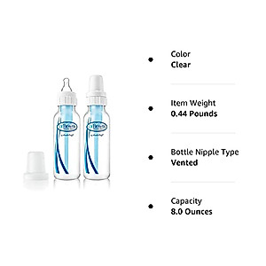 Dr. Brown's Original Baby Bottles, 8 Ounce, 2 Count