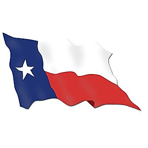 GHaynes Distributing Waving State Flag of Texas Sticker Decal (car Decal) 3 x 5 inch