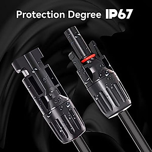 Goupchn Solar Y Branch Connectors 1 Pair Solar Panel Parallel Connectors 1 to 4 Splitter Solar Cable Wire Plug Tool Kit for Solar Panel