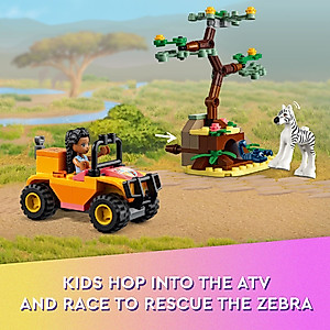 LEGO Friends Mia's Wildlife Rescue Toy 41717 with Zebra and Giraffe Safari Animal Figures Plus 3 Mini Dolls, Birthday Gift Idea for Kids, Girls & Boys Age 7 Plus Years Old