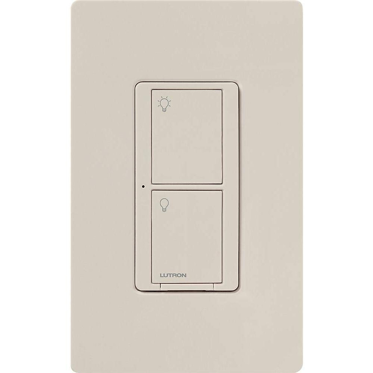 Lutron Caséta Wireless Smart Lighting Switch for All Bulb Types or Fans | PD-6ANS-LA | Light Almond