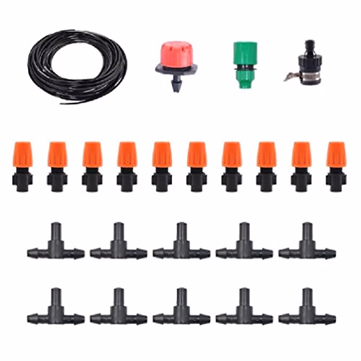 beertoy 1 Set Self-Priming Misting Cooling System Multifunction Watering Supplies for Gardening Lover Garden Planting Supplies Garden misting System