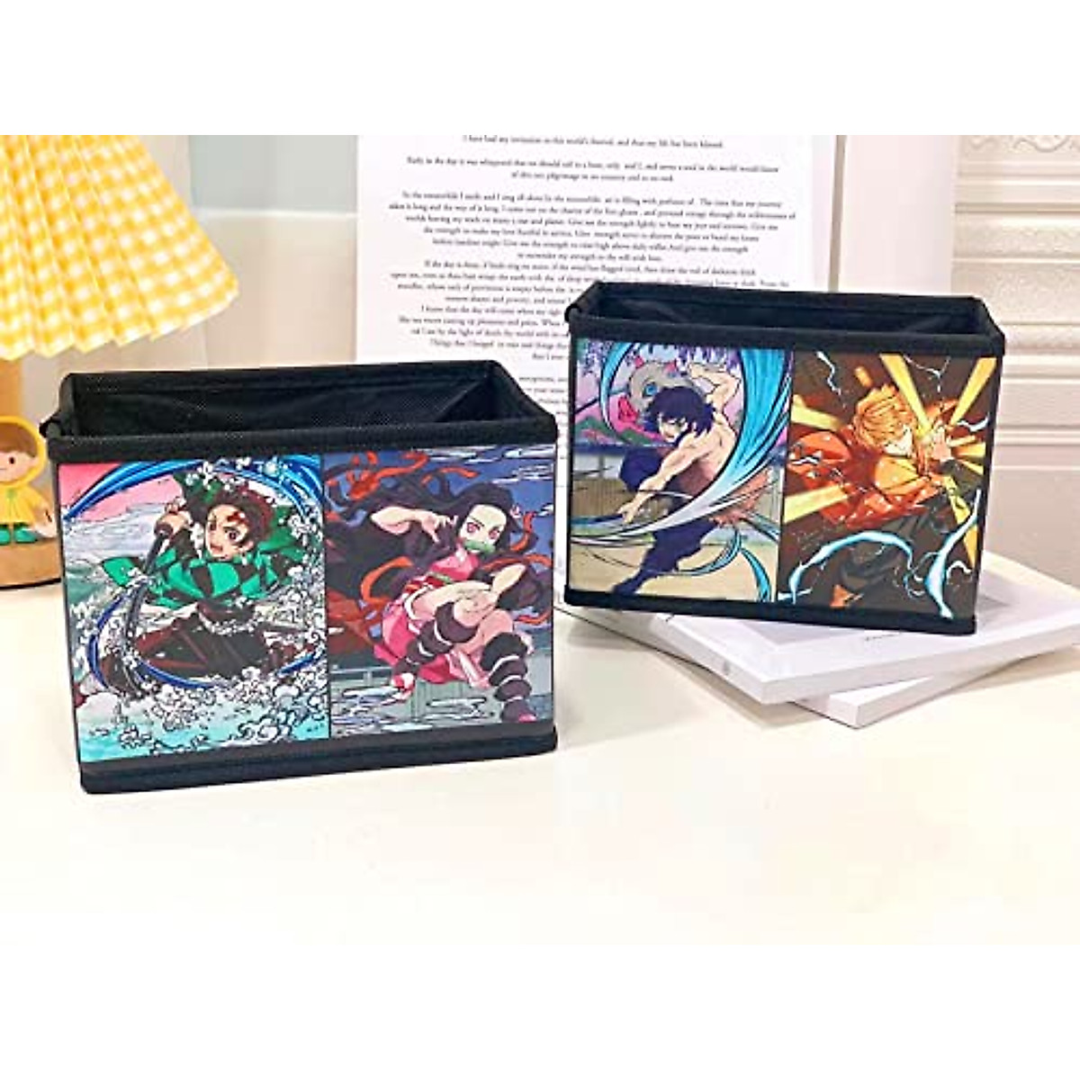 Kerr's Choice Slayer Room Decor Figures Slayer Room Storage Box Slayer Office Storage Men Boy Anime Slayer Decor Items