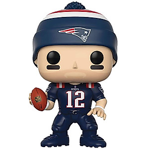POP Football: Patriots - Tom Brady (Color Rush) Funko Vinyl Figure (Bundled with Compatible Box Protector Case)