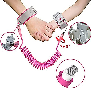 Toddler Kids Leash Owl Harness Wrist Toddlers Child Safety Walking Wrist Leashes for Kid Girls Boys (Owl, Rose)