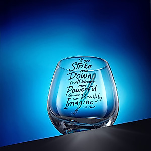 JoyJolt Star Wars Obi-Wan Kenobi Lightsaber Stemless Drinking Glass - 15 oz - Set of 2