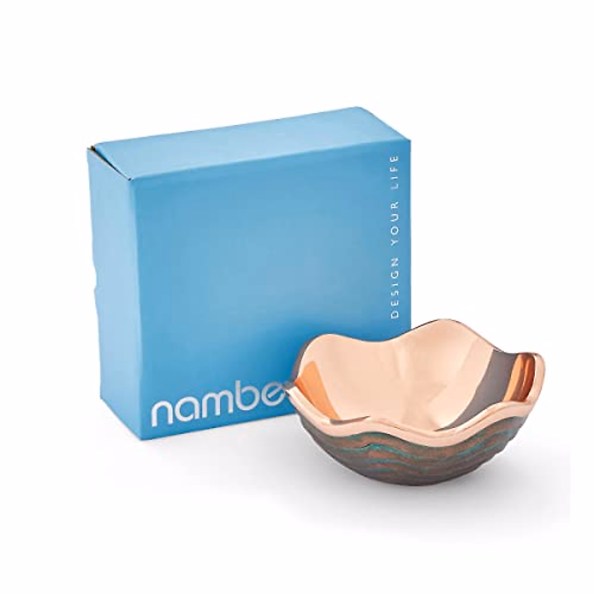 nambe Mini Copper Canyon Bowl | 4.5-Inch Fruit Bowl for Kitchen Counter, Table, Mantel Décor | Decorative Scalloped Edge Vegetable Basket | Salad Serving Bowl | 6.5-Ounce