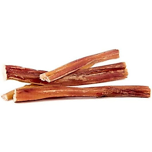 Best Dog Chews Thin Bully Sticks for Dogs 100% Natural Delicious and Protein Rich Keep Your Dog Busy with Chews and Treats Fully Digestible-Great for Dental Health-for All Breed Sizes-6 inch(6 Count)