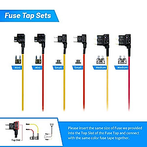 DDPAI Dash Cam Hardwire Kit, Compatible for Mola N3 Pro/ Z50 Dash Cam/Mini 5 Dash Cam/ Z40 Dash Cam Hard Wire Kit Fuse for Dashcam in Type-C Port, Plozoe 12V-24V to 5V Car Dash Camera Charger