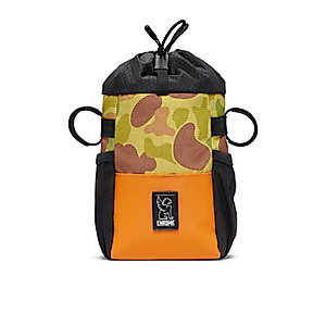 Chrome Industries Doubletrack Feed Bag - Bicycle Handlebar Pannier Pouch, 1.5 Liter, Duck Camo
