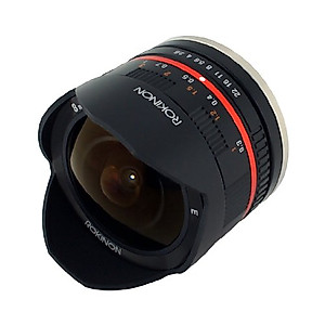 Rokinon 8mm F2.8 UMC Fisheye II (Black) Fixed Lens for Sony E-Mount (NEX) Cameras (RK8MBK28-E)