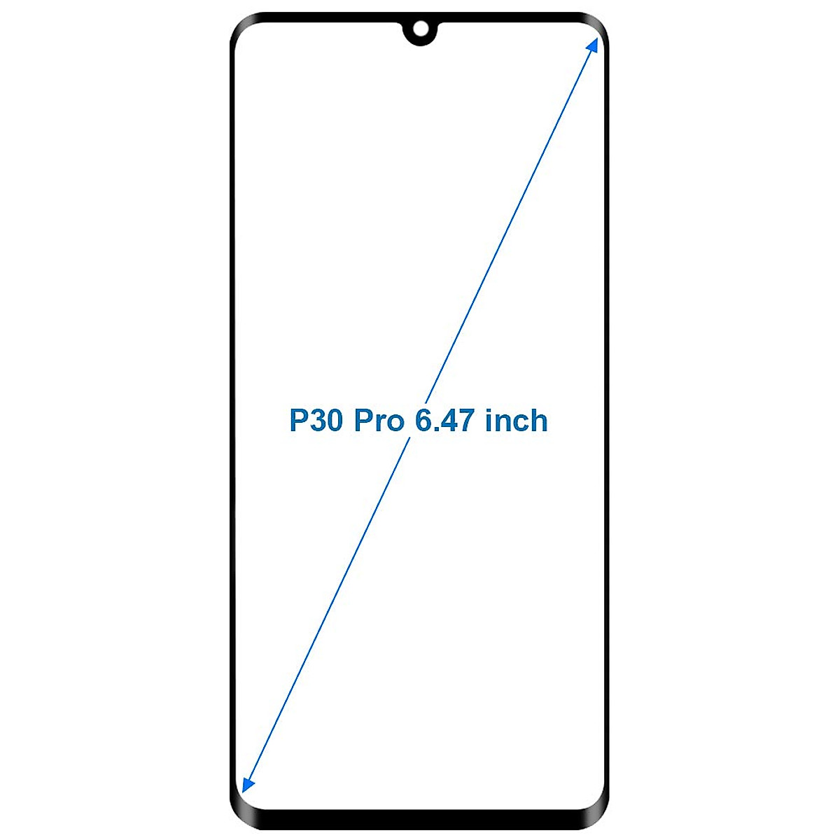 MMOBIEL Front Glass Repair Kit Compatible with Huawei P30 Pro - 6.47 inch 2019 - Lens Screen Replacement Repair Kit - Incl. Toolkit - Black