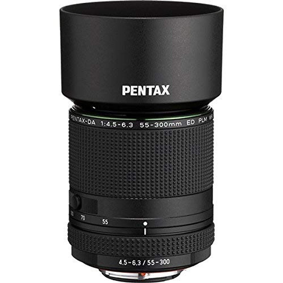 Pentax KP DSLR Camera (Silver) with a Pentax HD PENTAX-DA 55-300mm f/4.5-6.3 ED PLM WR RE Lens - 21277