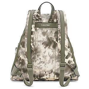 Calvin Klein Women's Shay Organizational Backpack, Dusty Olive, One Size