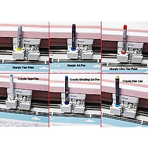 40 Packs Pen Adapter Set Compatible with Cricut (Explore Air, Explore Air 2, and Maker), Pen Adapter Compatible with (Sharpie/Bic/Crayola/Sakura/Pilot/Pentel/Paper Mate/Mitsubishi uni-Ball)
