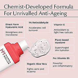 Advanced Retinol Serum with 1% RETINALDEHYDE - 3X FASTER ACTING and 2.5X MORE STABLE with Patented Nanoemulsified Formula - HYDRASOOTHE™ Complex for Sensitive Skin - 100% Vegan