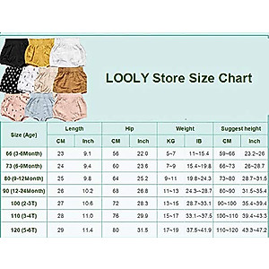 LOOLY Unisex Baby Girls Boys 3 Pack Cotton Linen Blend Bloomer Shorts (66 (3-6Month), Pink, Color, White)