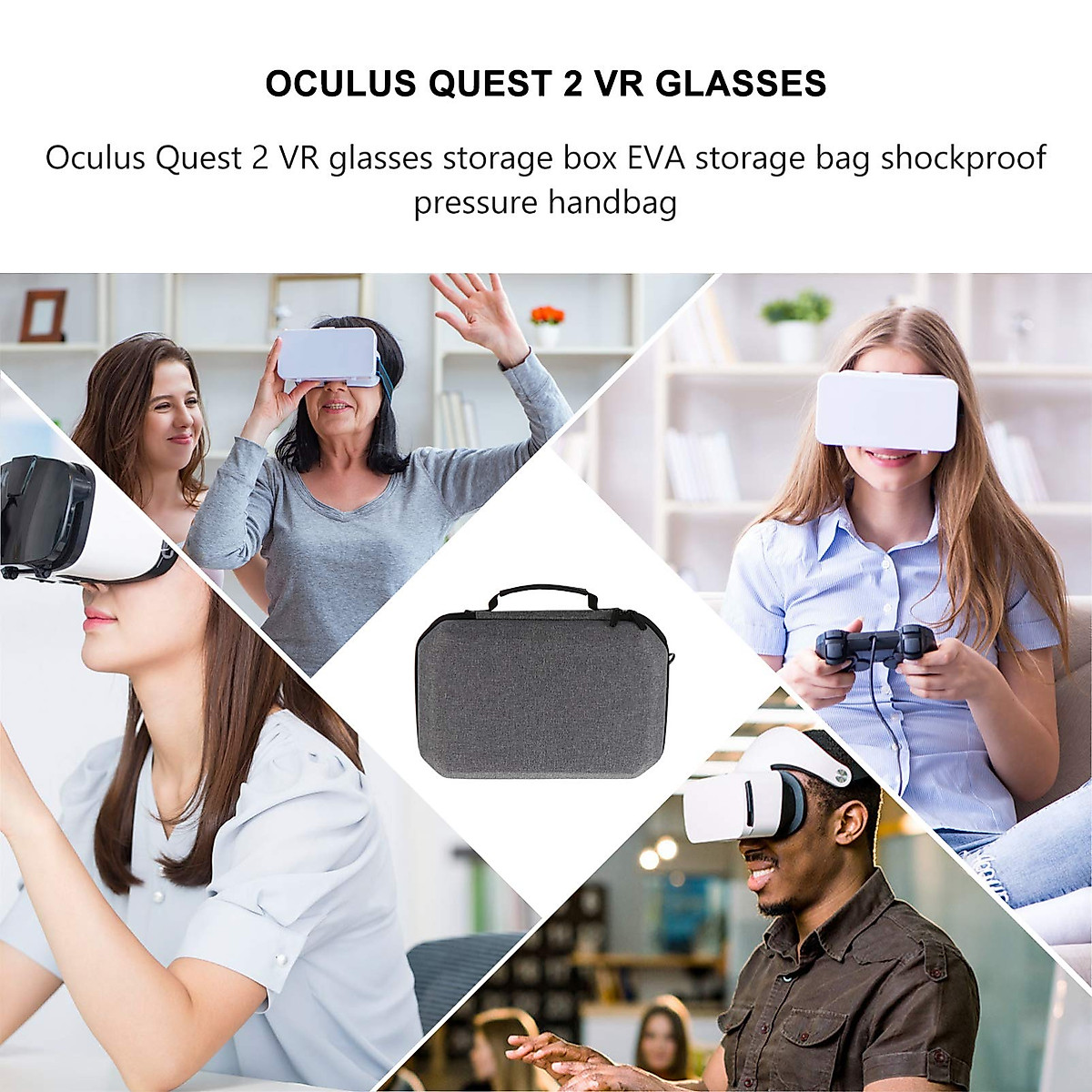 Hemobllo Glasses Storage Glasses Storage Case Storage Bag for Vr Glasses Protective Bag for Vr Glasses Vr Glasses Pouch Eva Storage Pouch Vr Glasses Bag Vr Glasses Storage Bag