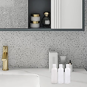 Wresty 6 Pcs 100ml/3.4oz Empty Travel Bottles With Flip Cap Plastic Squeeze Bottles Container For Lotion Shampoo Soap Conditioner Toiletries