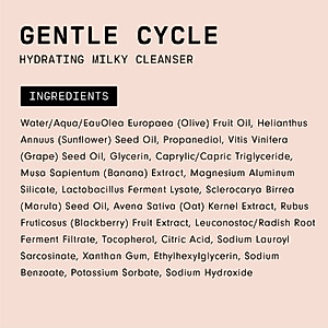 Versed Gentle Cycle Hydrating Milky Cleanser - Lightweight Daily Facial Wash Removes Makeup for Moisturized Skin - Oat Milk and Marula Oil Nourish Dry, Sensitive Skin - Vegan (5 fl oz)