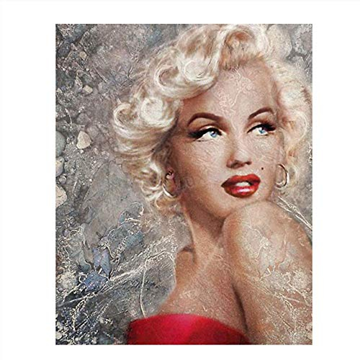 Abstract Marilyn Monroe"Who Me?" Wall Art Print- 10 x 8" Beautiful Print Art-Ready to Frame. Marilyn's Classic Beauty Pose. Modern Home Decor-Office Décor. Great Gift for Marilyn Monroe Collections.
