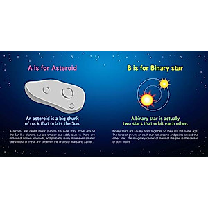 ABCs of Space: Explore Astronomy, Space, and our Solar System with this Essential STEM Board Book for Kids (Science Gifts for Kids) (Baby University)