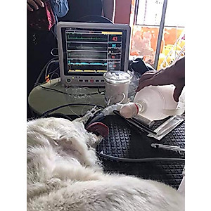 Utech PM5000V Veterinary Multi-parameters Monitor with SPO2, NIBP,Temp,ECG,PR,Resp