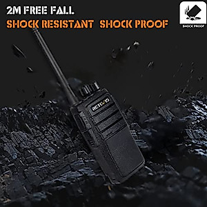 Case of 10,Retevis RT21 Two-Way Radios Rechargeable Long Range Walkie Talkies Hand Free 16CH Business 2 Way Radios, Wall Charger Base, 1100mAh Battery