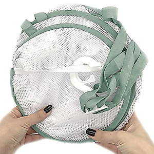 AMBER CAT | 𝓐𝓜𝓑𝓔𝓡 𝓒𝓐𝓣 | 3-Tier Sweater Drying Rack Mesh | Foldable Hanging Dryer | Laundry Mesh Drying Rack | Foldable Clothing Dryer Racks Collapsible (3 Tier Green)