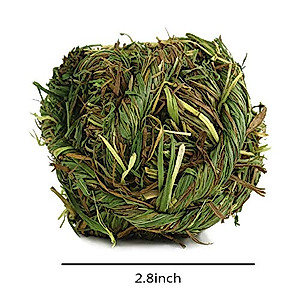 Rabbit Chew Ball Timothy Grass Grinding Small Animal Activity Play Chew Toys for Bunny Rabbits Hamster Guinea Pigs Gerbils