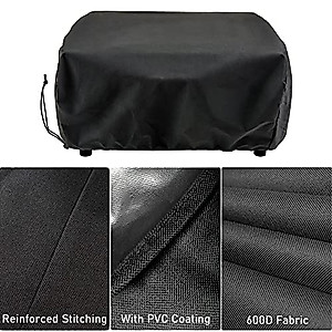Westeco Griddle Cover 22 Inch for Blackstone 22inch Griddle with Hood Outdoor Waterproof Table Top Griddle Cover for Traeger Ranger & Scout, Pit Boss 75275 Portable Grills Black
