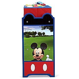 Delta Children Disney Mickey Mouse 6 Bin Design and Store Toy Organizer