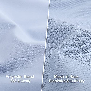 BALEAF Women's Workout Top Long Sleeve Crop Top Athletic Cropped Pullover for Running Gym Yoga Blue M