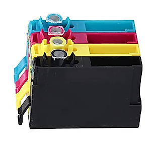 Hilitand 4PCS Printer Ink Cartridge Color Printing Large Capacity Ink Cartridge Replacement for Office Print Photos, Test Papers, Documents