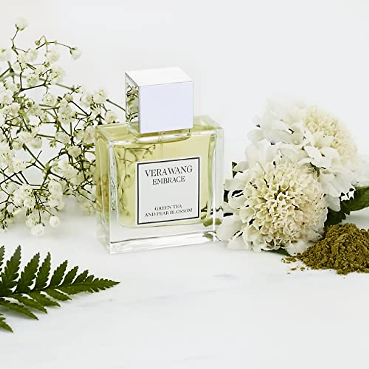 Vera Wang Embrace Green Tea + Pear Blossom Body Mist + Eau de Parfum Gift Set, Notes of Earthiness, Peony, and Sandalwood, Women's Fragrance, Long Lasting, Everyday Fragrance