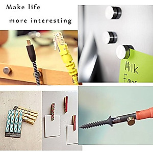 FINDMAG 50 Pcs Fridge Magnets, 6x2mm Refrigerator Magnets, Magnets for Fridge, Magnets for Whiteboard, Magnets for Crafts, Small Magnets, Mini Magnets, Office Magnets