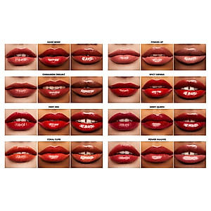 e.l.f. Cosmetics Glossy -Lip Stain, Lightweight, Long-Wear -Lip Stain For A Sheer Pop Of Color & Subtle Gloss Effect, Fiery Red