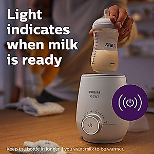 Philips Avent Fast Baby Bottle Warmer with Smart Temperature Control and Automatic Shut-Off, SCF358/00