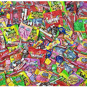 Ultimate Assorted Candy Party Mix - 2 LB Bag - Fun Size Skittles, Nerds, Dubble Bubble, Jolly Ranchers, Smarties, Blow Pops Lollipops & More - Mega Variety Bulk Candy Assortment - Individually Wrapped Candy - Candy Bulk – with Queen Jax Fridge Magnet
