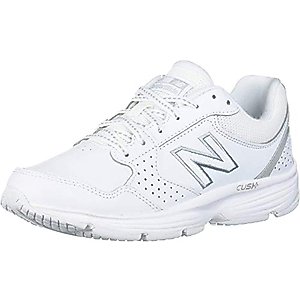 New Balance Women's 411 V1 Walking Shoe, White/White, 9 Wide