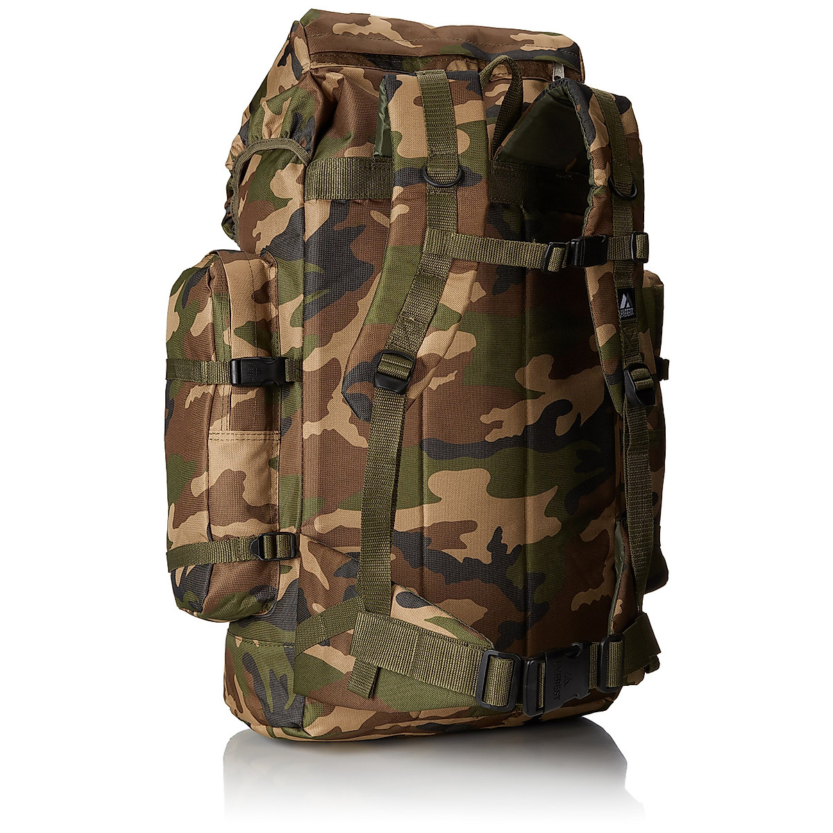 Everest Woodland Camo Hiking Pack, Camouflage, One Size