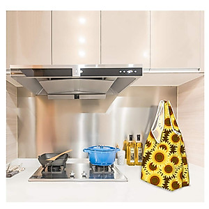 WELLFLYHOM Sea Turtle Reusable Grocery Bags Tie Dye Cute Tote Bags Polyester Foldable Reusable Shopping Bag Washable Vegetable Banana Bags Kitchen Storage Gift Bags with Pouch