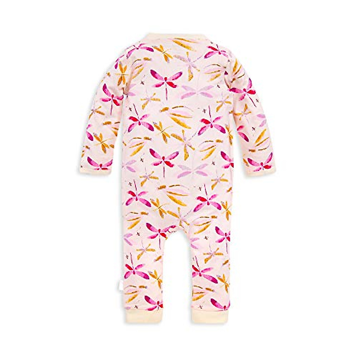 Burt's Bees Baby baby girls Romper Jumpsuit, 100% Organic Cotton One-piece Coverall and Toddler Footie, Dragon Fly Zip, 6-9 Months US